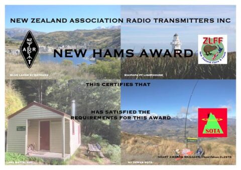 New Hams Award | New Zealand Association of Radio Transmitters